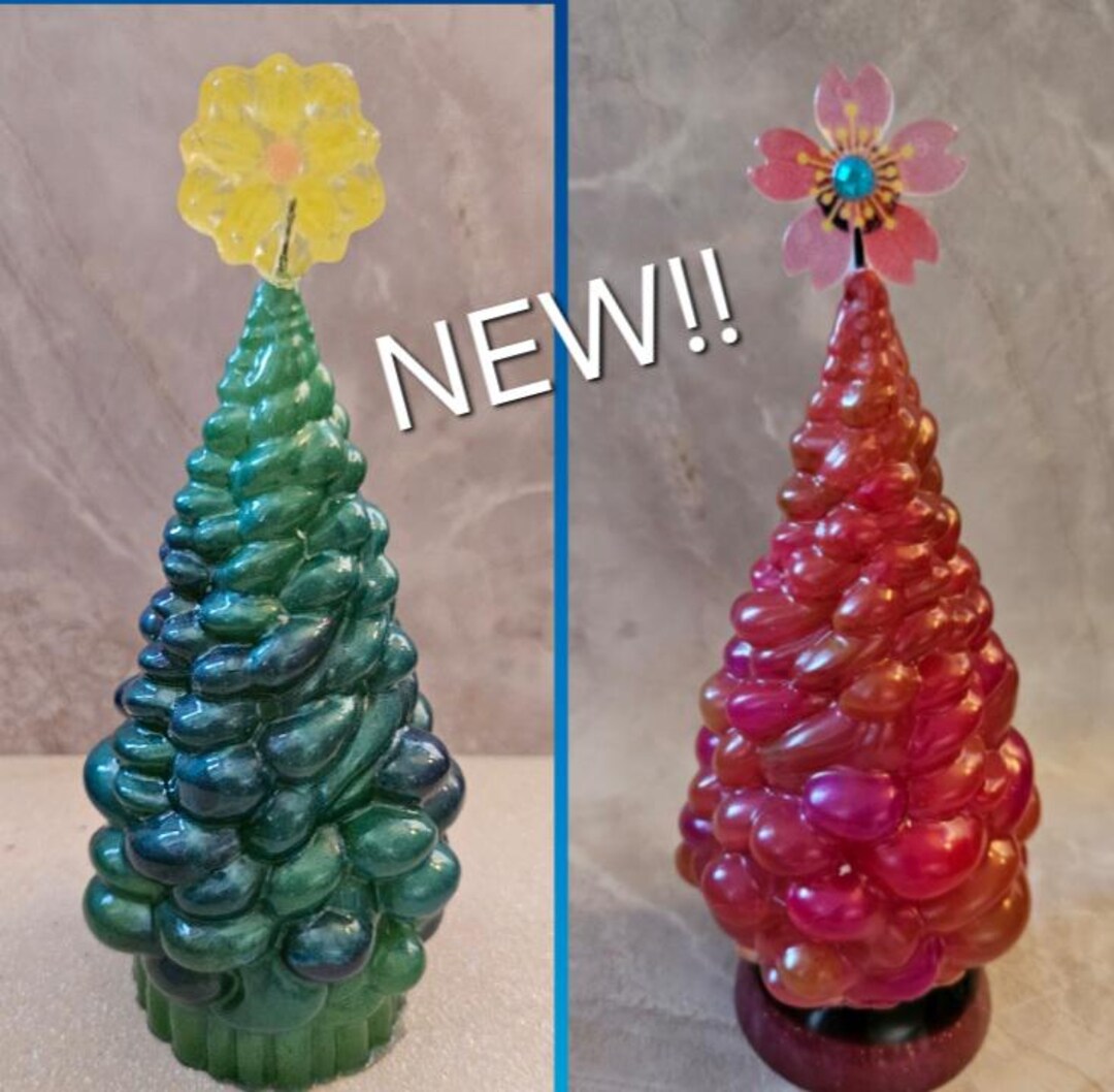 Acrylic, Lucite 1960's RETROSTYLE Bubble Jellybean Christmas Tree in ...