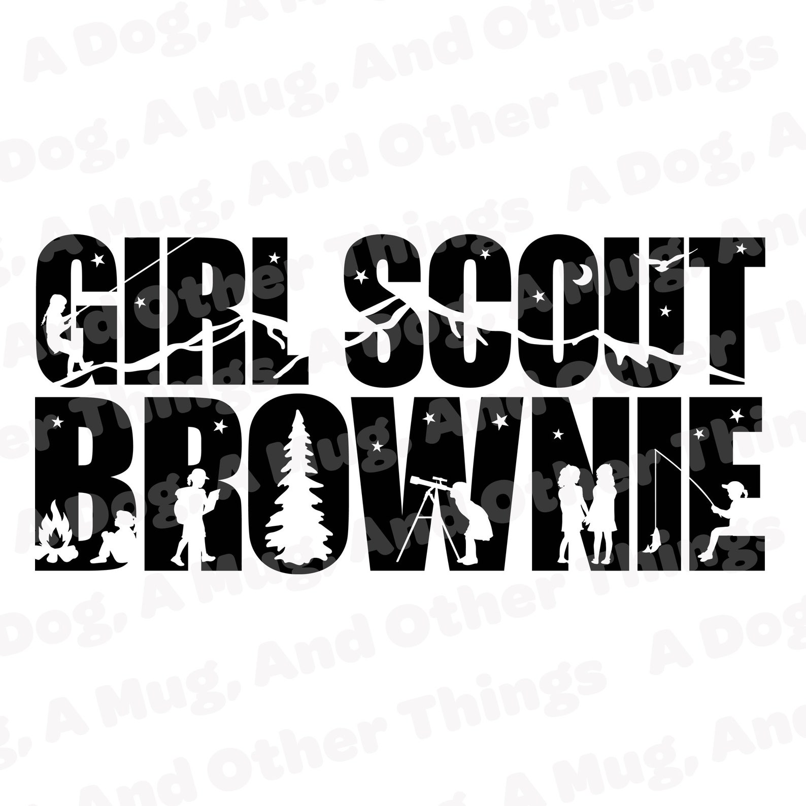 Girl Scout Brownie and Brownies SVG PNG Instant Digital - Etsy