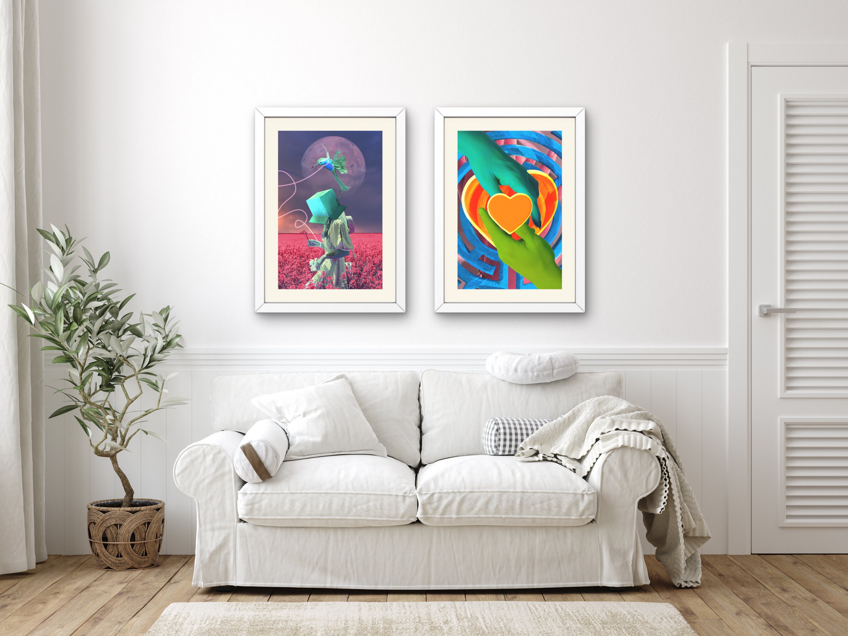 Set of Digital Art Prints, Digital Art Print, Digital Art Print Bundle ...
