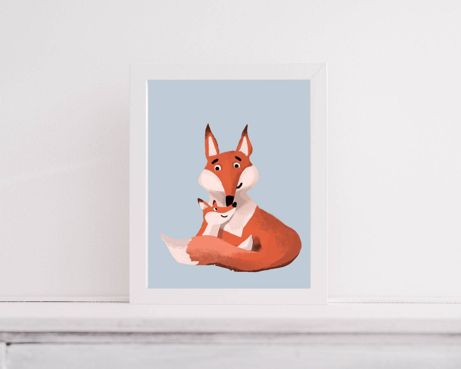 Fox Print, Printable Wall Art, Home Decor Wall Art, Fox Poster, Digital ...