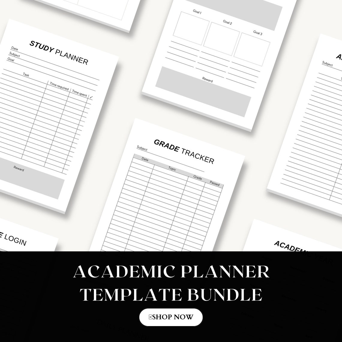Student University College Academic Planner: Elevate Your Study Game ...