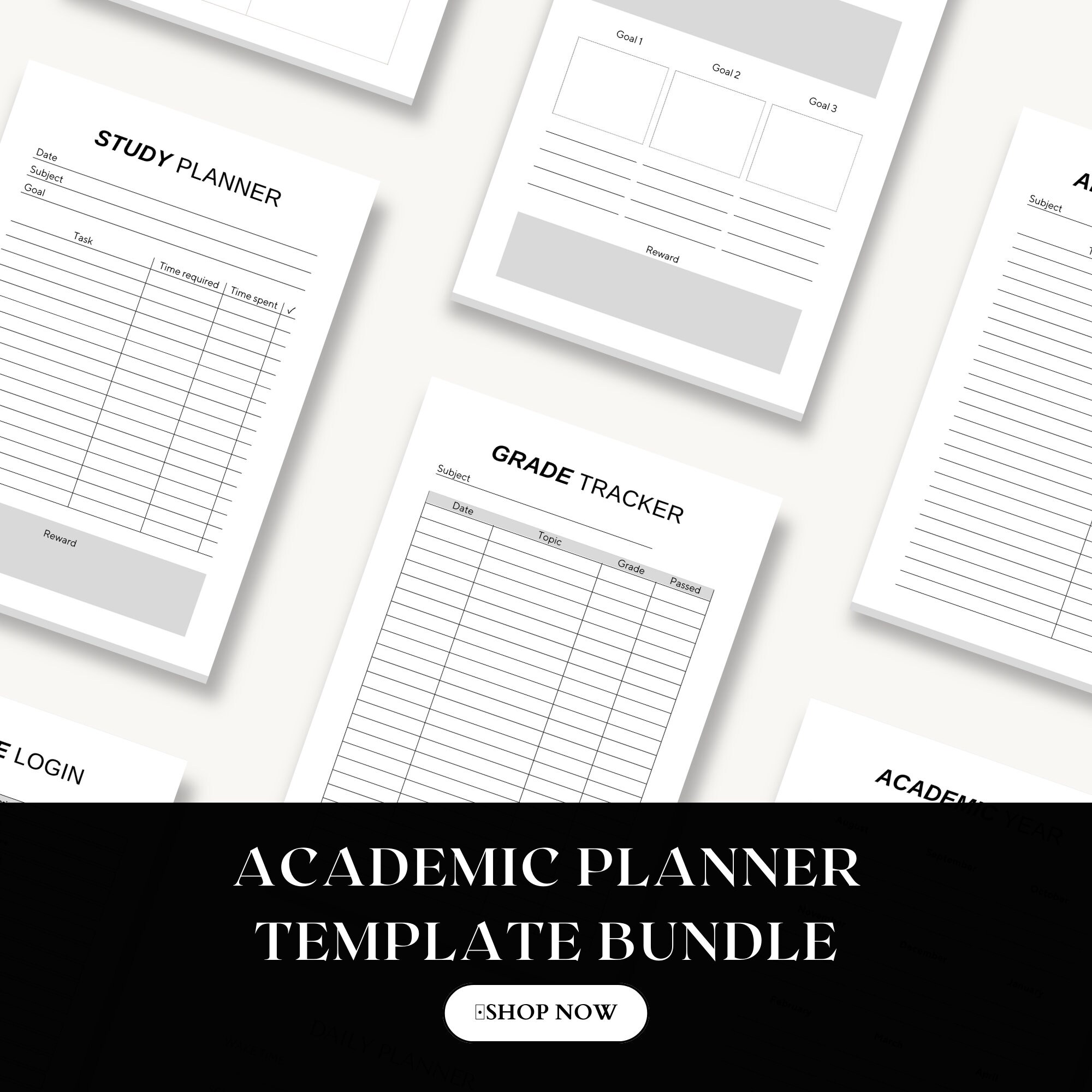 Student University College Academic Planner: Elevate Your Study Game ...