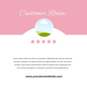 4 Customizable Canva Frame Customer Review Templates for Projects ...