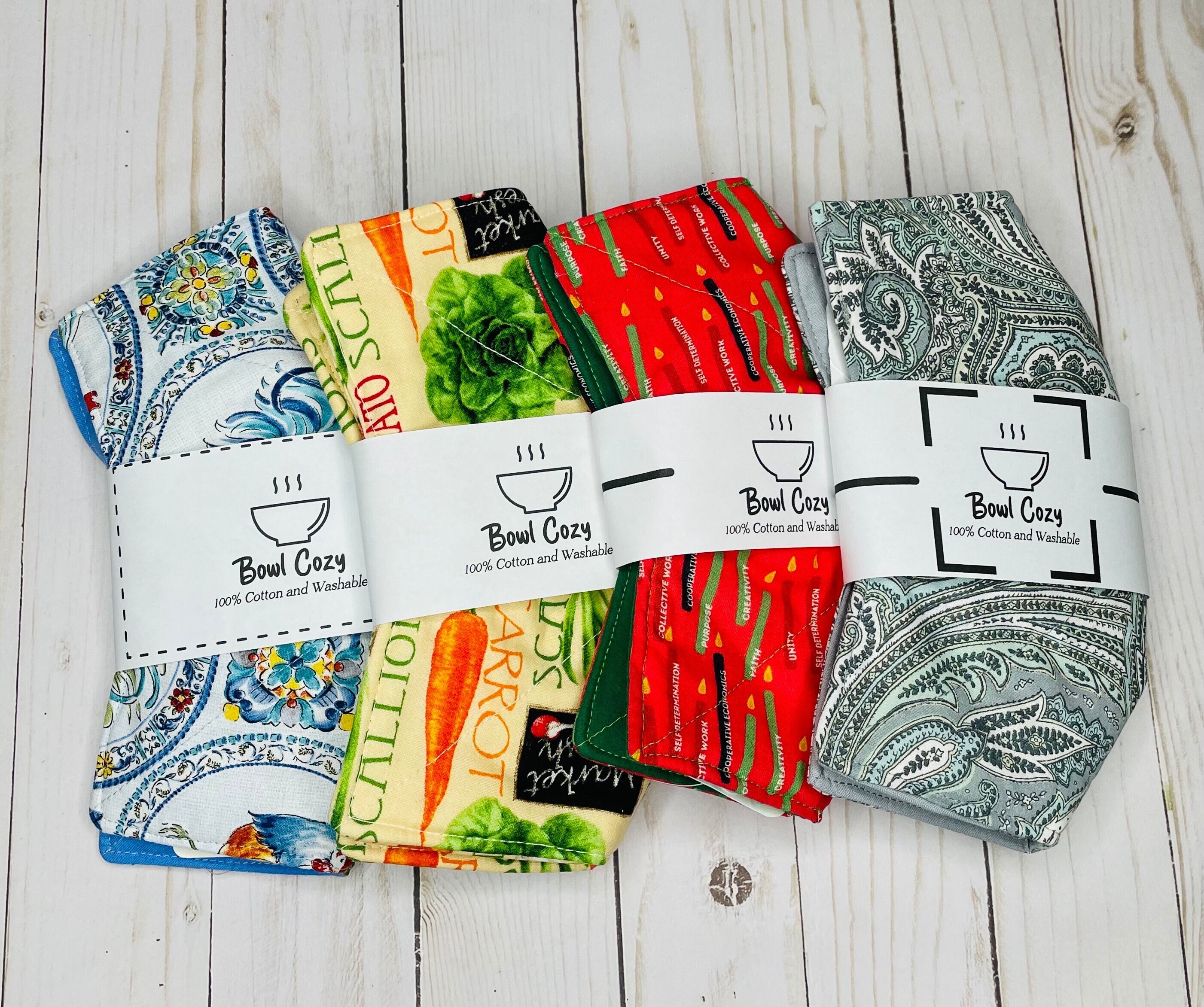 Printable Handmade Bowl Cozy Wrap and Care Card -DIY Packaging ...