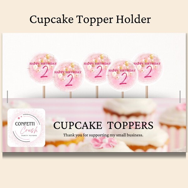 Cupcake Photo Holder - Etsy