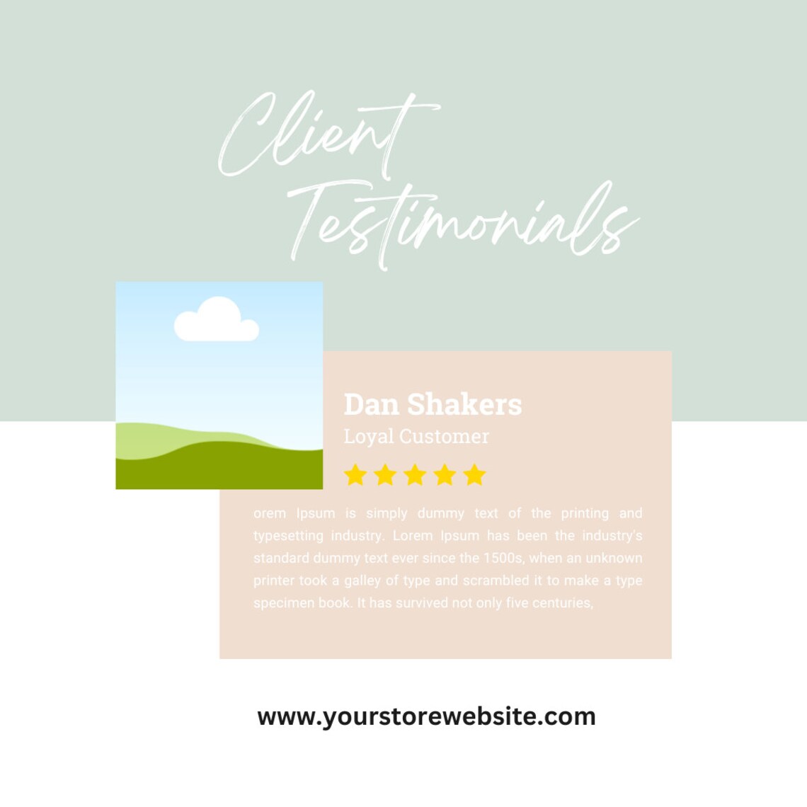 4 Customizable Canva Frame Customer Review Templates for Projects ...
