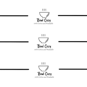 Printable Handmade Bowl Cozy Wrap and Care Card -DIY Packaging ...