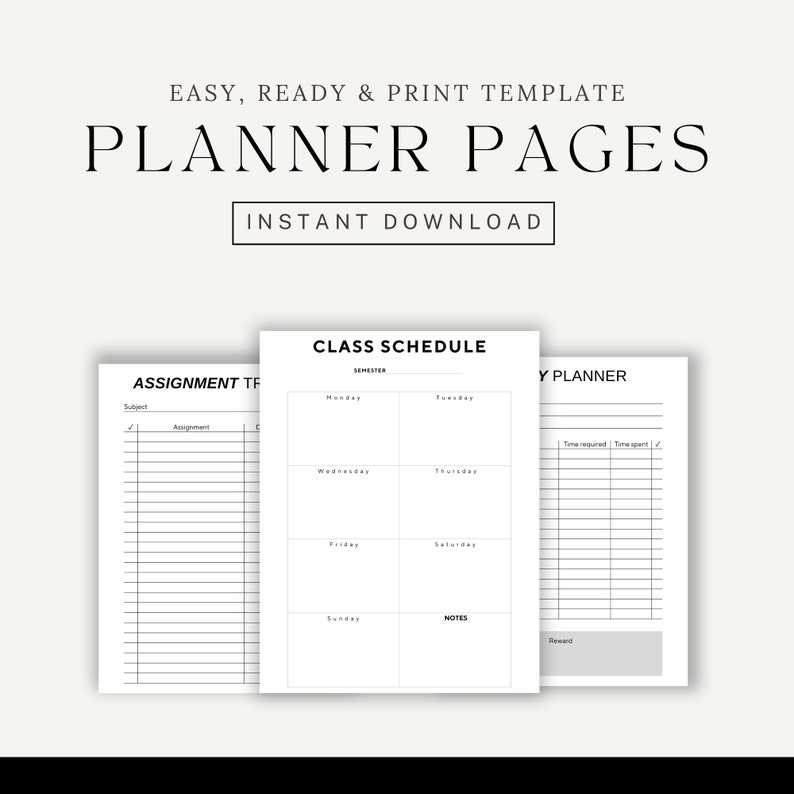 Student University College Academic Planner: Elevate Your Study Game ...