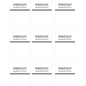 Wristlet Printable Handmade Wristlet Key Fob Holder Wrap DIY Packaging ...