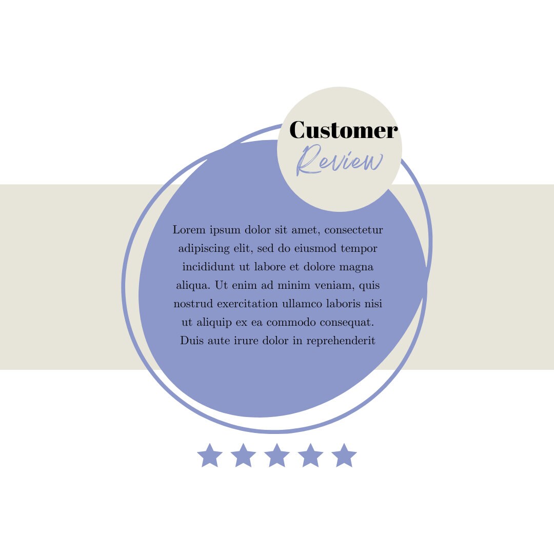 4 Customizable Canva Frame Customer Review Templates for Projects ...
