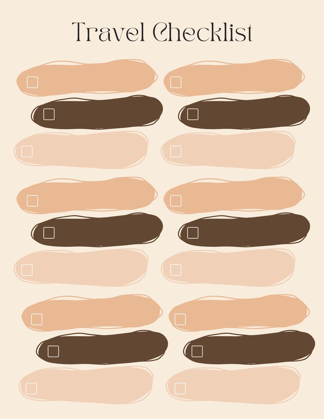 Ultimate Family Vacation Checklist: Vacation Notes Sheet Print Keepsake ...