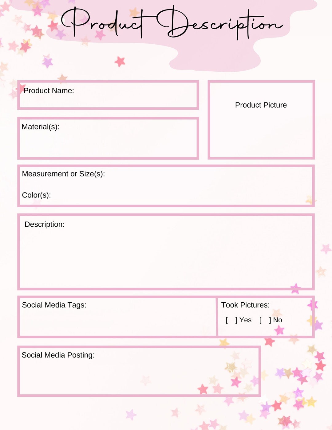 Product Description Type in Template-digital Product-product Listing ...