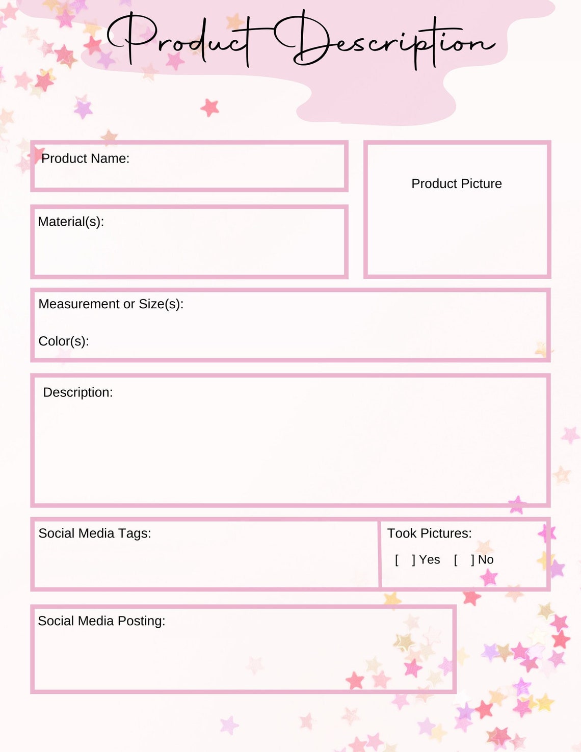 Product Description Type in Template-digital Product-product Listing ...