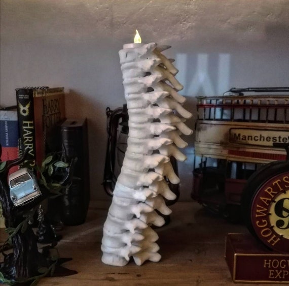 Gothic Spine Bone Candlestick Tea Light Holder Witchcraft - Etsy