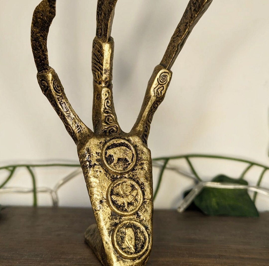 3D Printed Dragon Patterned Golden Claw - Etsy