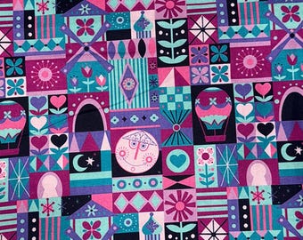 It’s a Small World 100% Cotton Fabric by the Yard Disney World ...