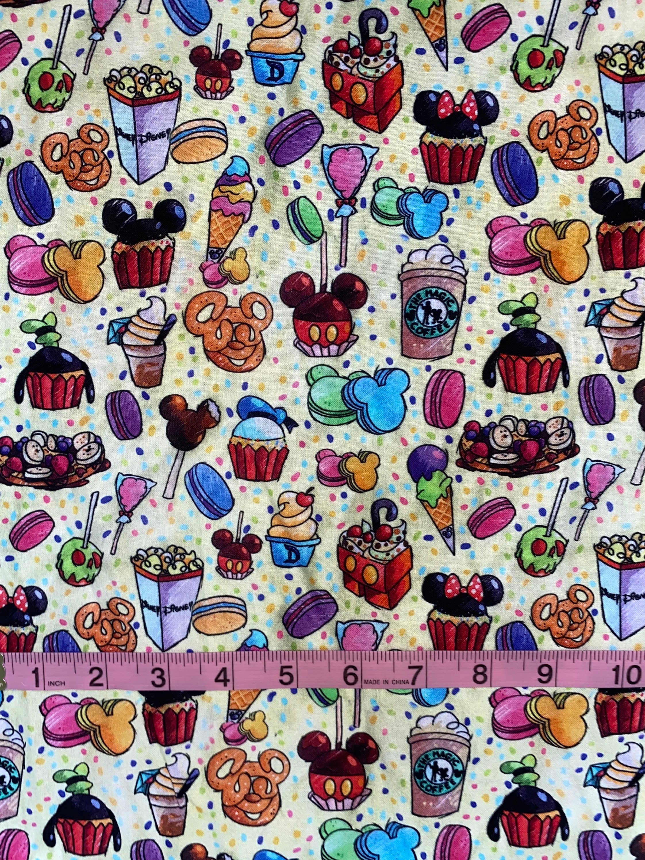 Disney Park Snacks Fabric 100% Cotton Fabric Fat Quarter - Etsy