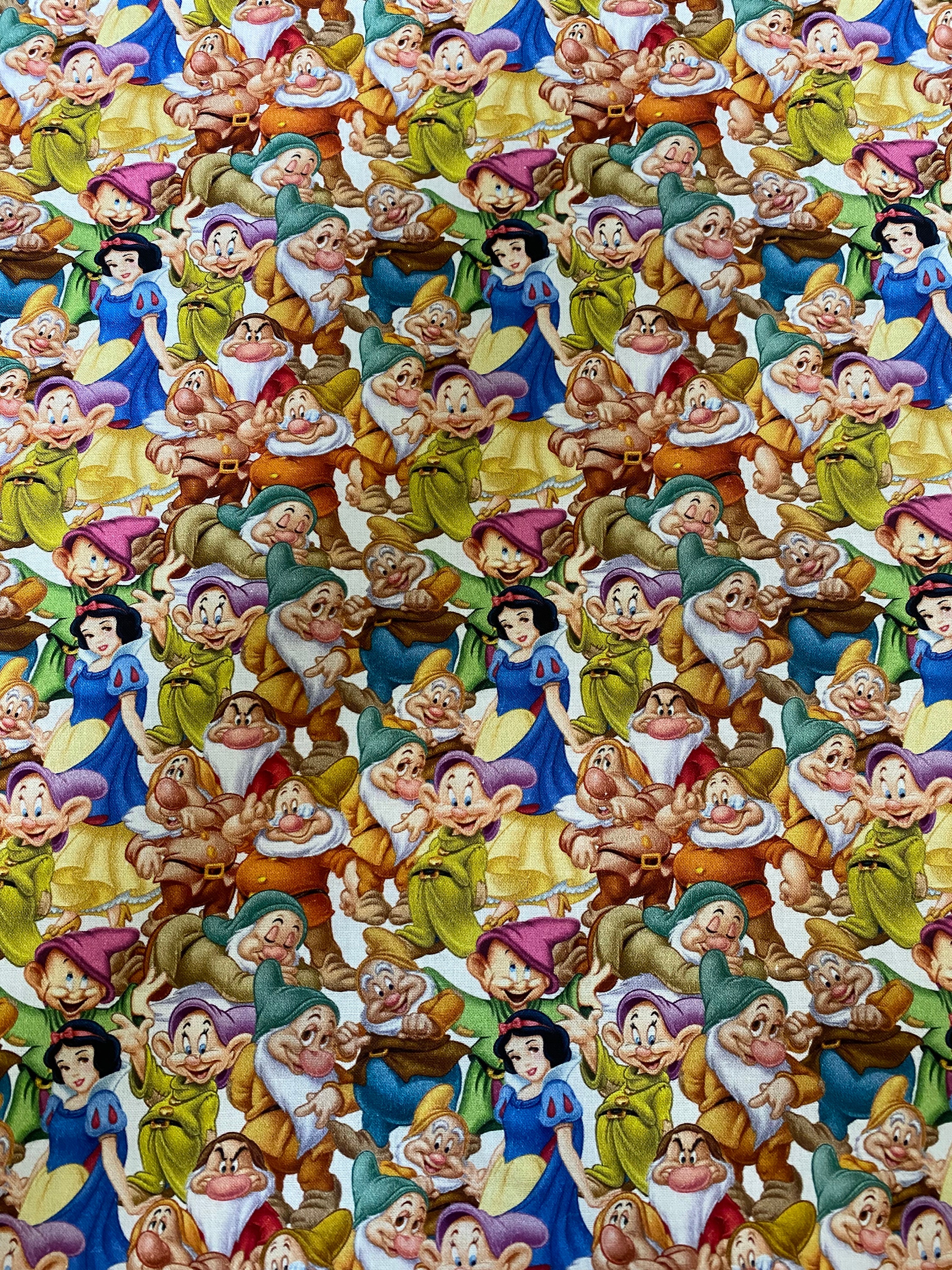 Snow White Word Fabric