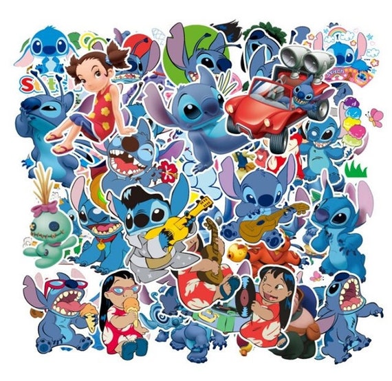Disney Lilo and Stitch Stickers Pack Water Resistant - Etsy