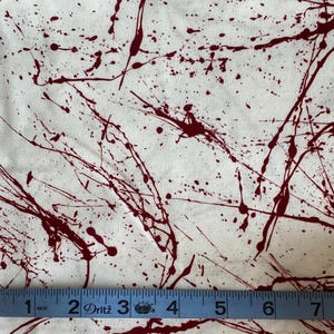 Halloween Fabric 100% Cotton Fabric by the Yard Halloween Bloody Drip ...
