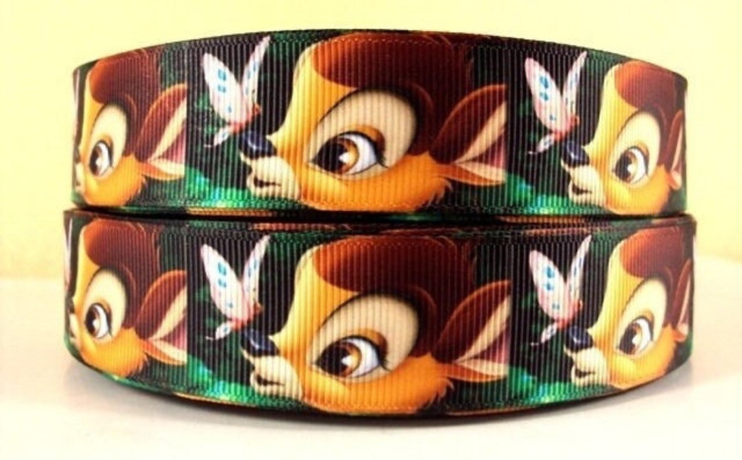 Disney Bambi Ribbon 1" High Quality Grosgrain Ribbon by the Yard Disney ...