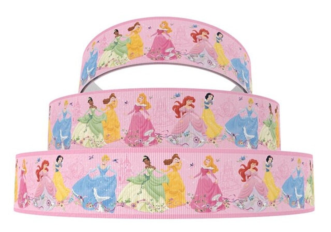 Disney Princess Ribbon 1" and 1.5" High Quality Grosgrain Ribbon by the ...