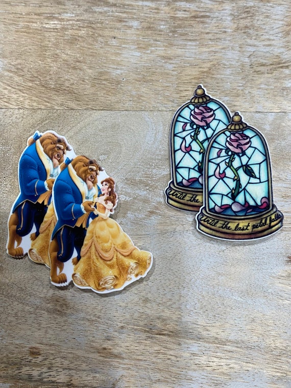 Disney Beauty and the Beast Resin Flat Back Planar Resin - Etsy