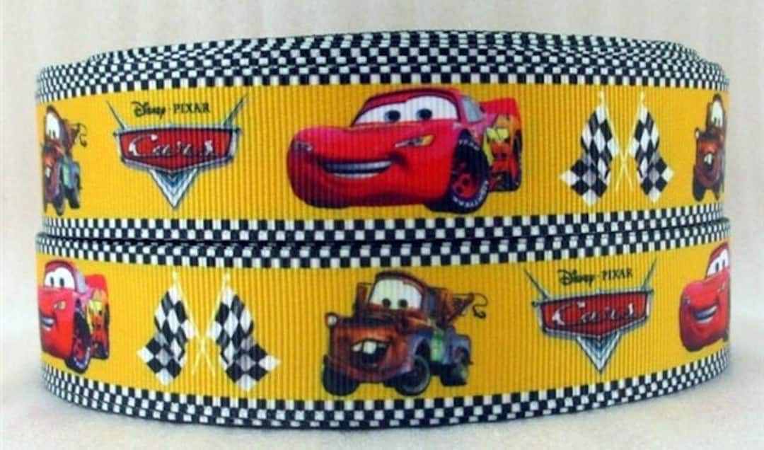 Disney Cars Ribbon 1" High Quality Grosgrain Ribbon by the Yard Race ...