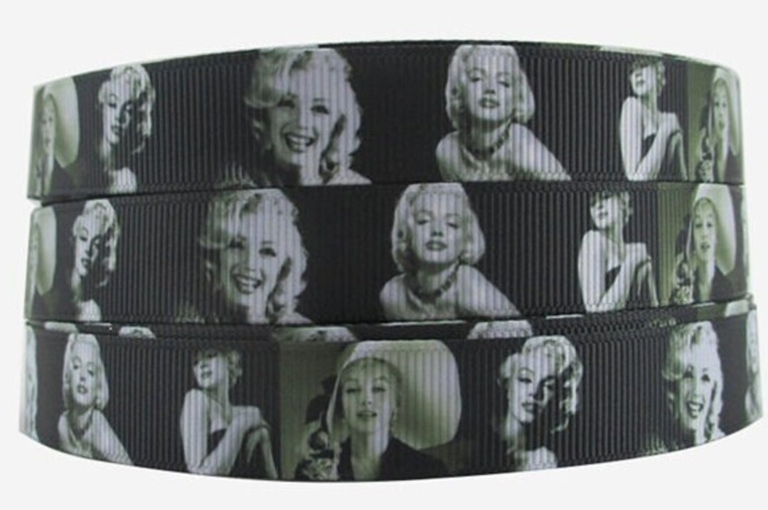 5/8" Marilyn Monroe Ribbon High Quality Grosgrain Ribbon by the Yard ...