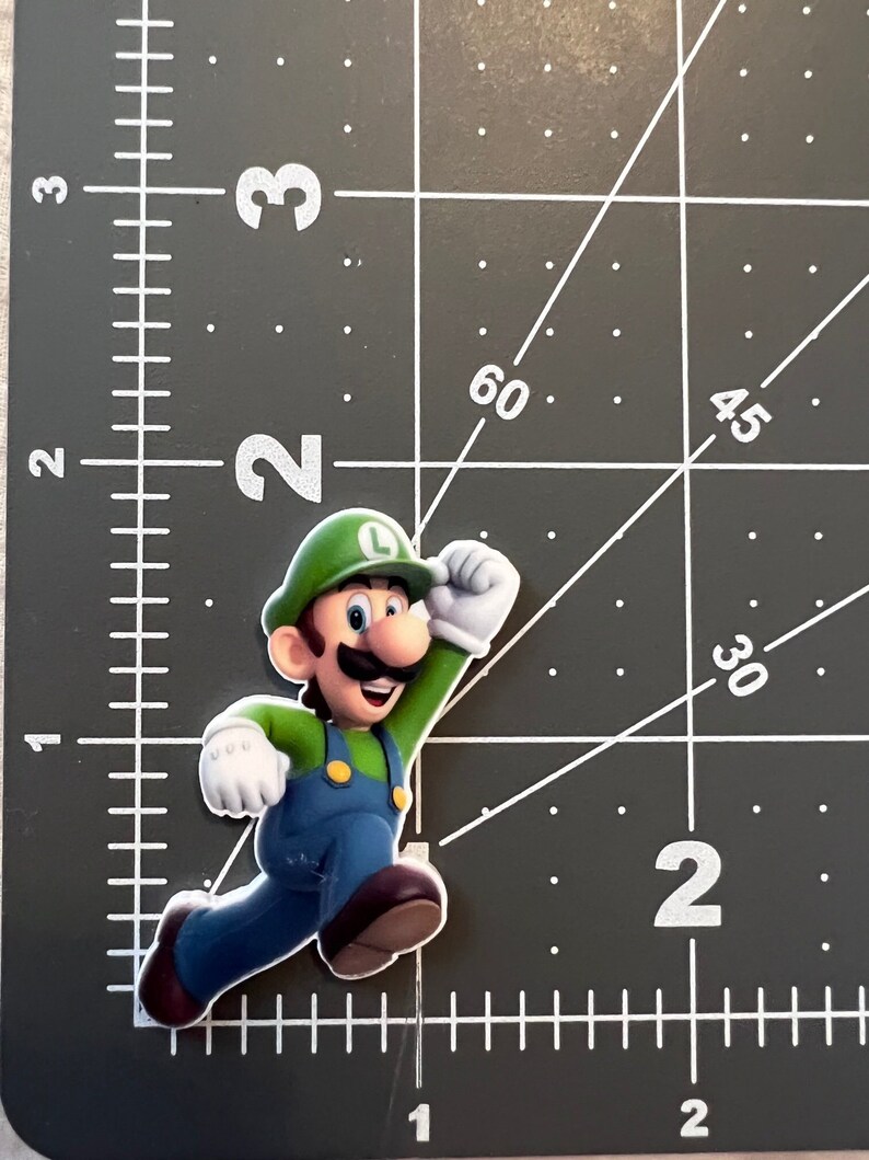Mario Flat Back Planar Resin Luigi Yoshi Toad Princess - Etsy
