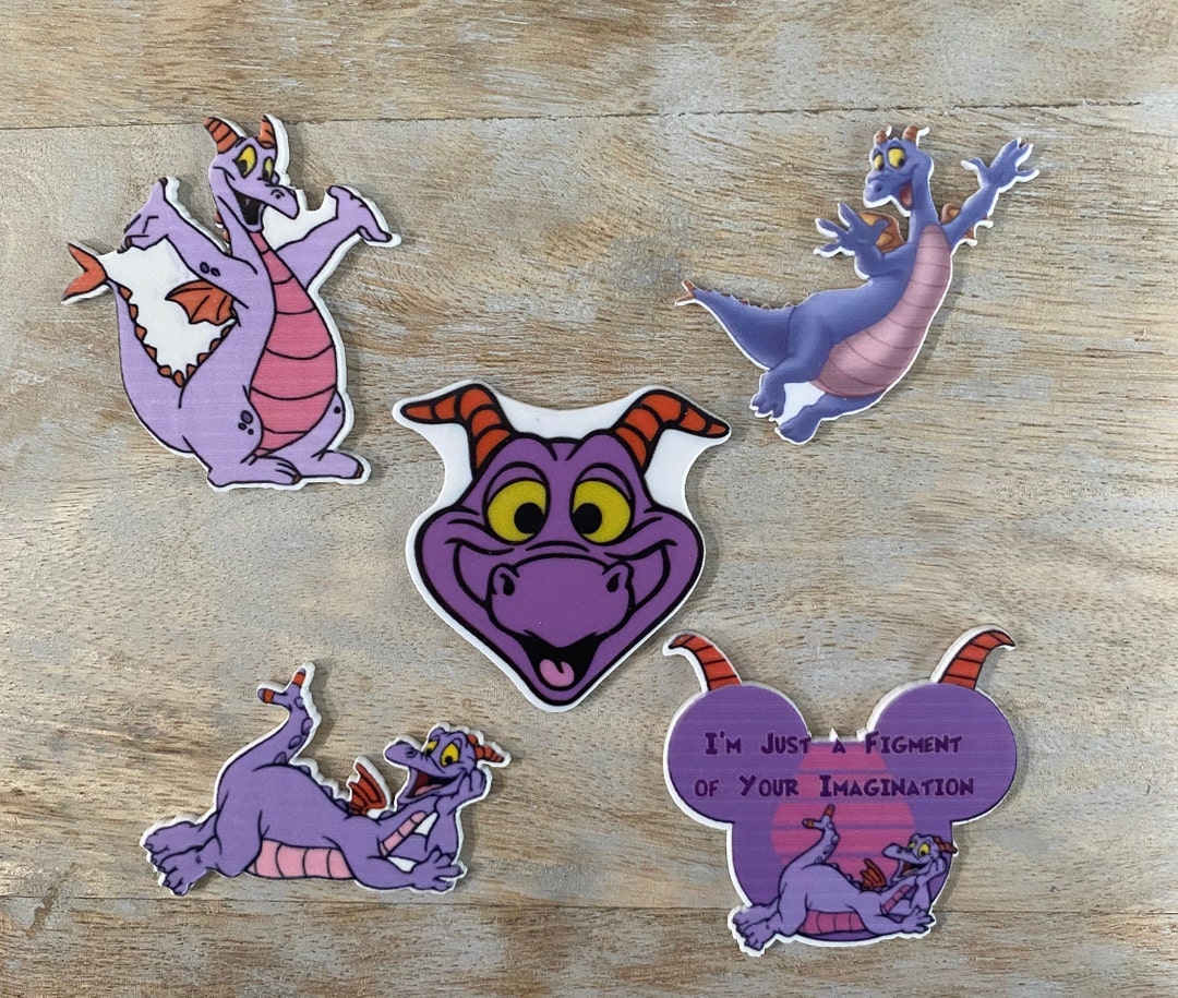 Disney Figment Resins Flat Back Planar Resin Epcot Imagination Dragon ...