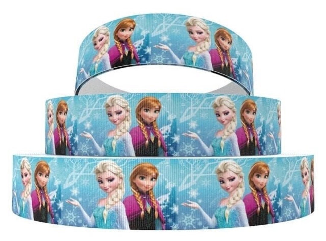 Disney Frozen Ribbon 1" and 1.5" High Quality Grosgrain Ribbon by the Yard Disney Princess Elsa ...
