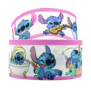 Disney's Lilo and Stitch Ribbon 1", 1.5" and 2" High Quality Grosgrain ...