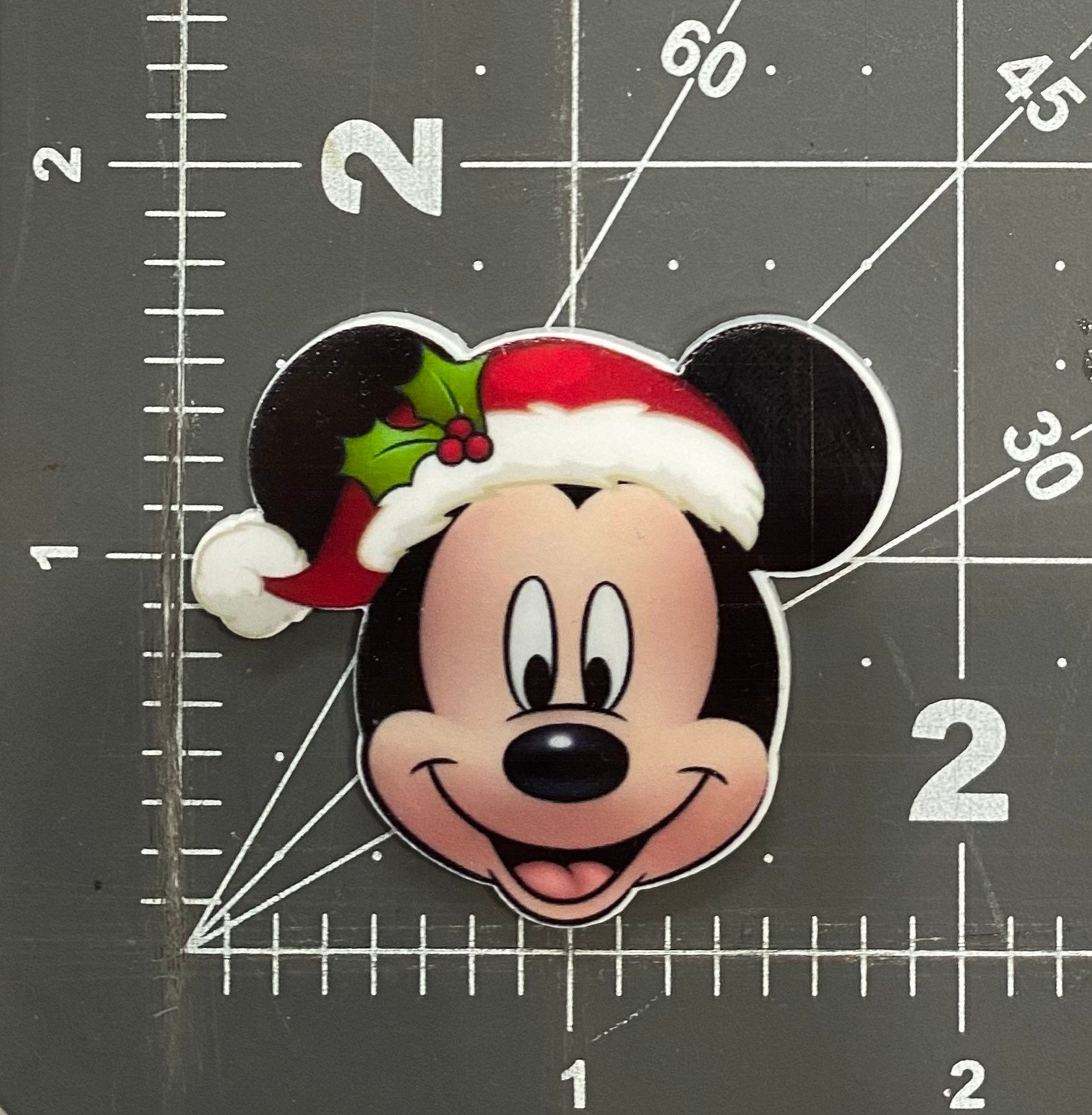 Disney Mickey Mouse Minnie Mouse Christmas Inspired Flat Back - Etsy