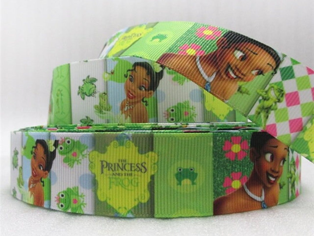 Disney Princess and the Frog Ribbon 1" & 1.5" High Quality Grosgrain ...