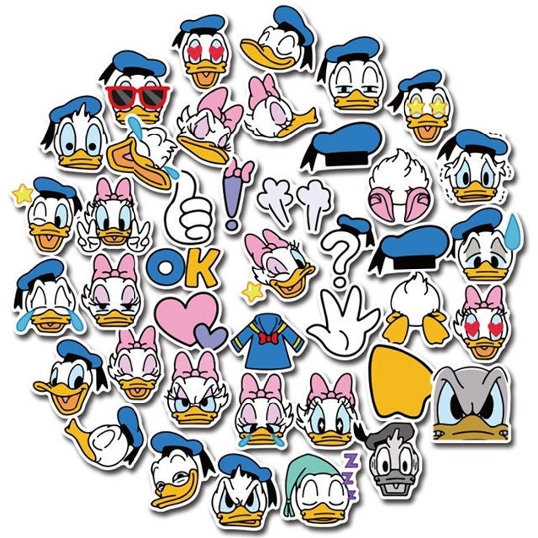 Disney Donald Duck Stickers Pack Daisy Duck Water - Etsy