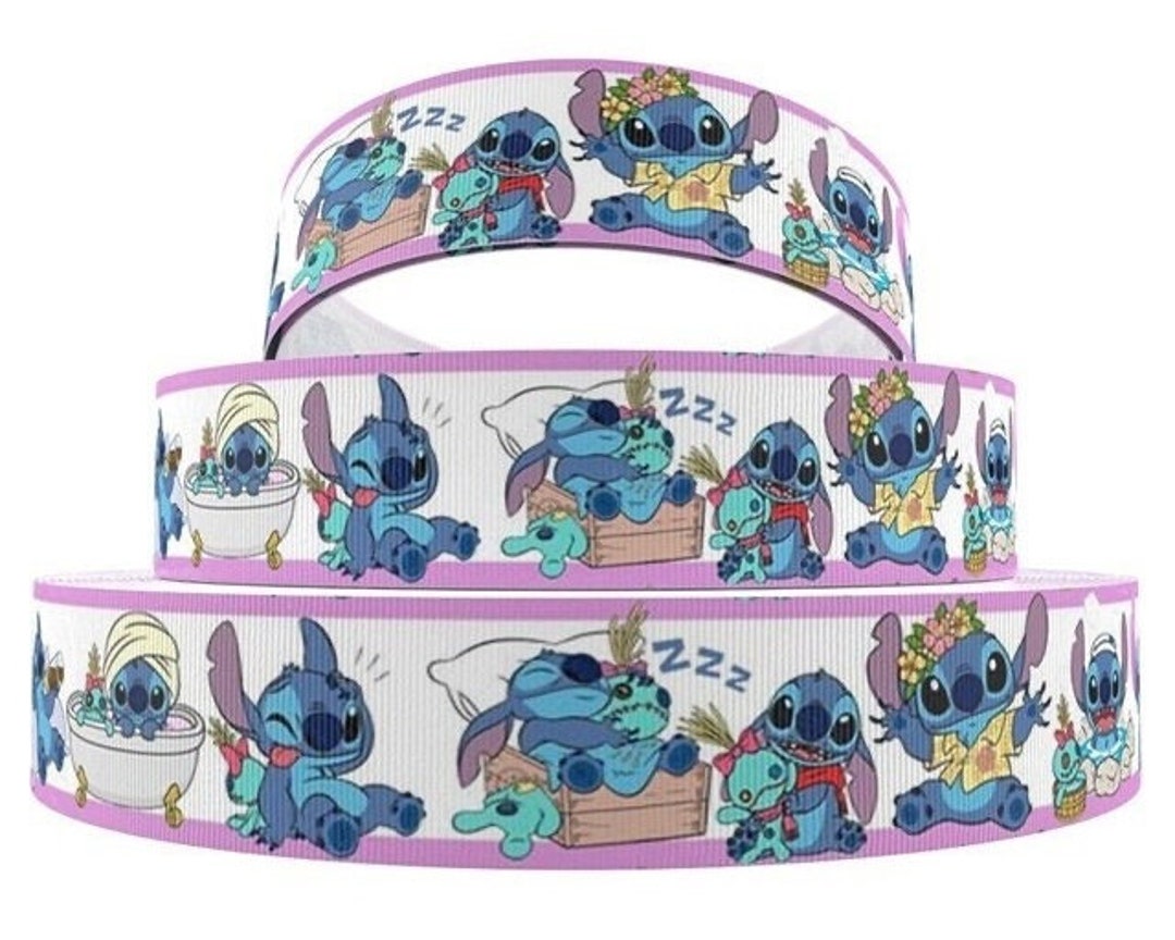 Disney's Lilo and Stitch Ribbon 1", 1.5" and 2" High Quality Grosgrain ...