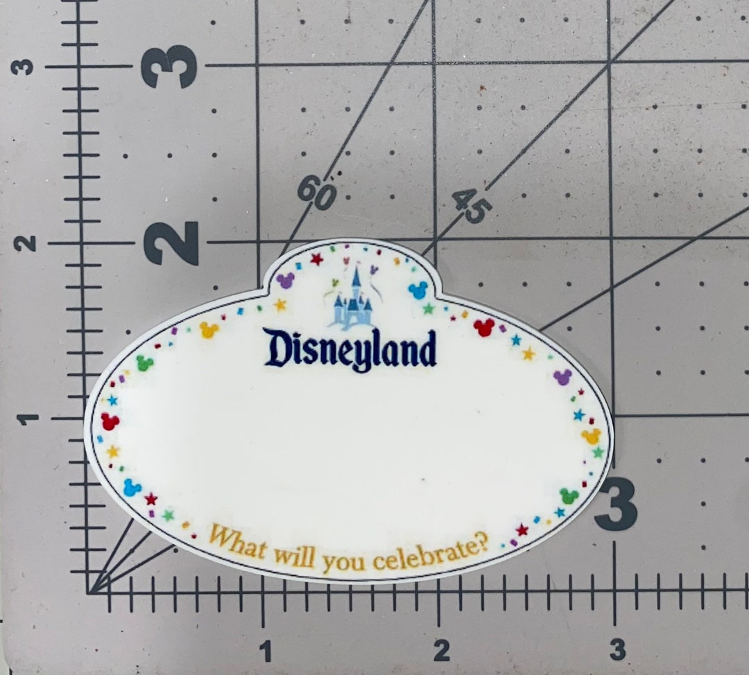 Disneyland Name Tag Flat Back Planar Resin Cast Member - Etsy