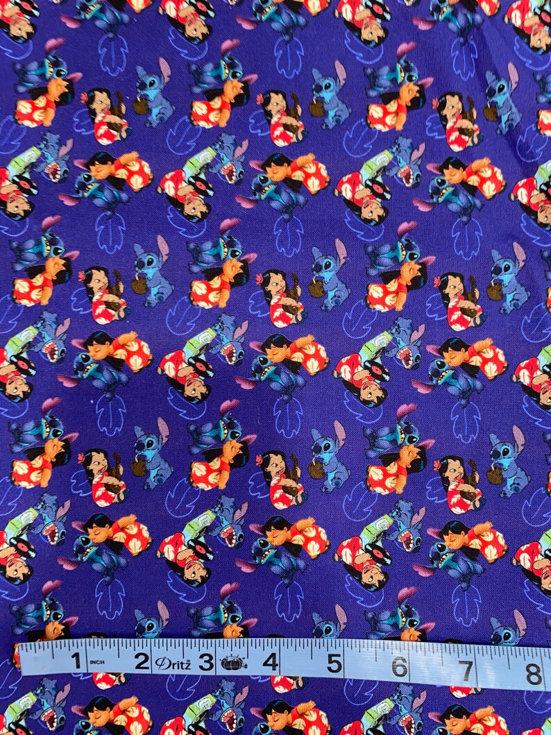 Disney Lilo & Stitch Fabric 100% Cotton Fabric Fat Quarter - Etsy