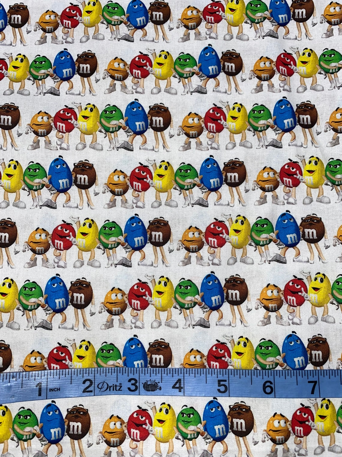 M&M Fabric 100% Cotton Fabric by the Yard Chocolate Candies - Etsy