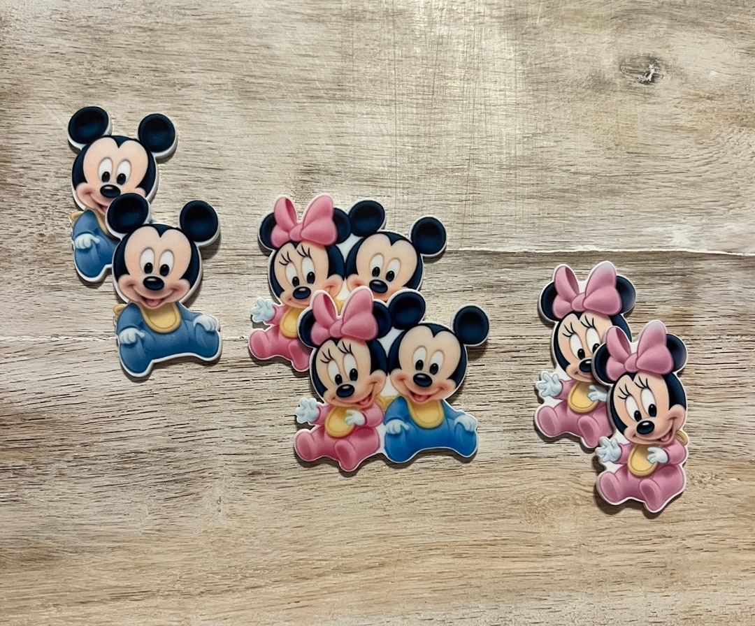 Disney Baby Mickey & Minnie Mouse Resins Flat Back Planar - Etsy