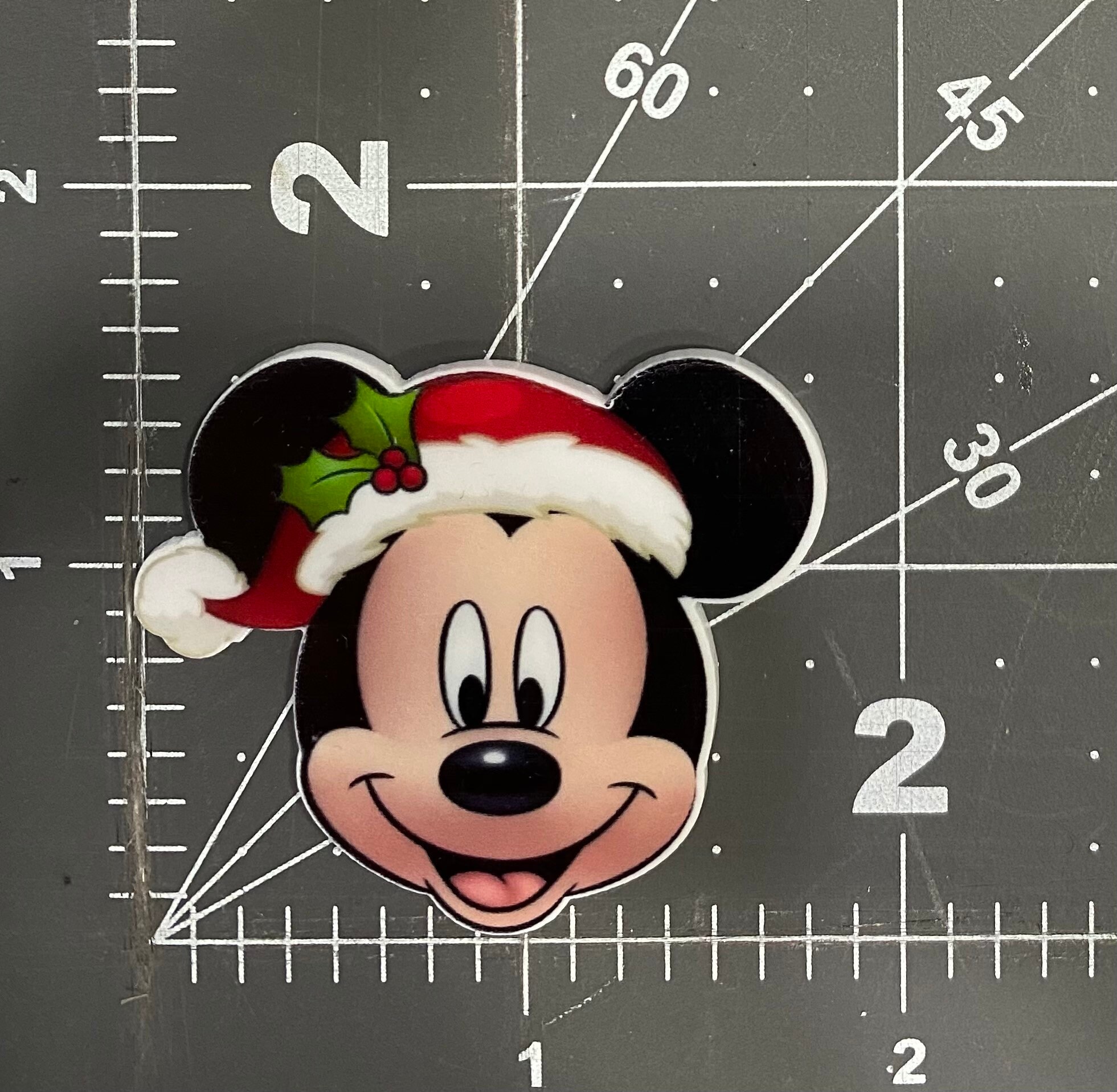 Disney Minnie Mouse Mickey Mouse Christmas Inspired Flat Back - Etsy