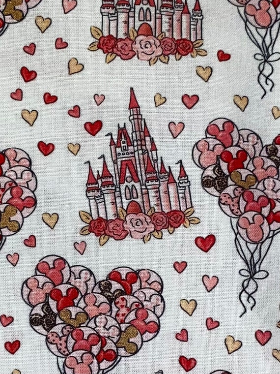 Disney World Castle Fabric 100% Cotton Fabric by the Yard - Etsy