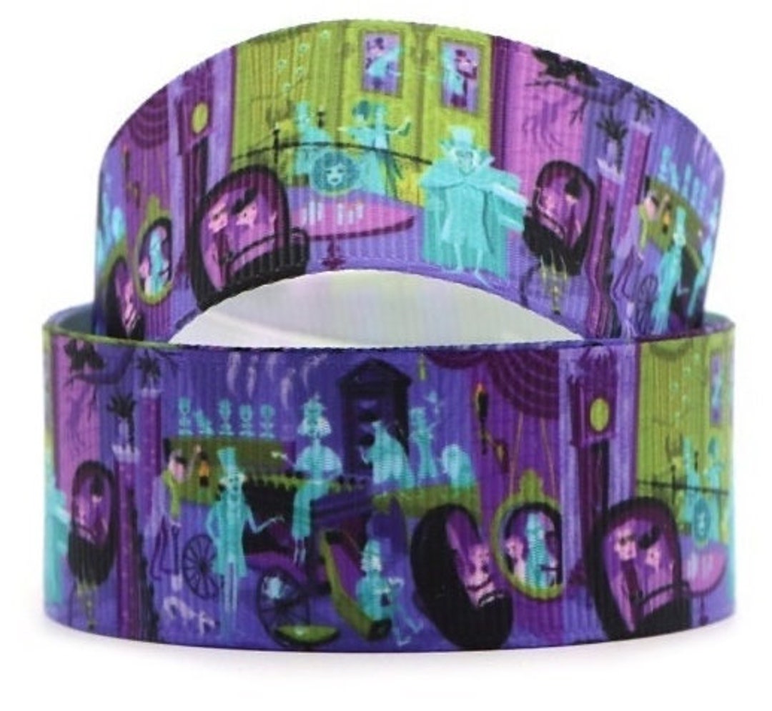 Haunted Mansion Ribbon 1", 1.5" and 2" High Quality Grosgrain Ribbon by ...