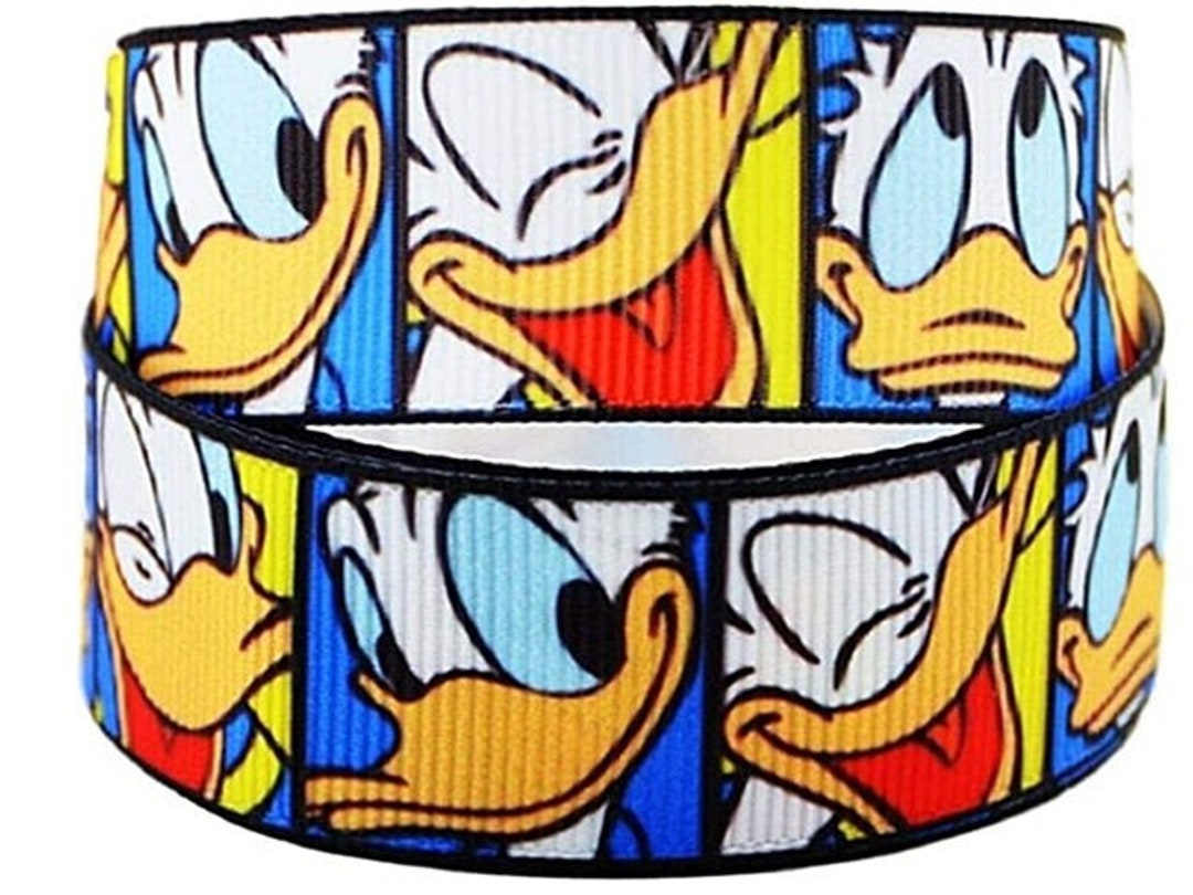 Disney Donald Duck Ribbon 1" and 1.5" High Quality Grosgrain Ribbon by ...