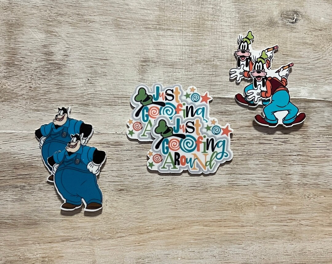 Disney Goofy Resins | Planar Resin Flat Back | Peg Leg Pete | Hair Bow ...