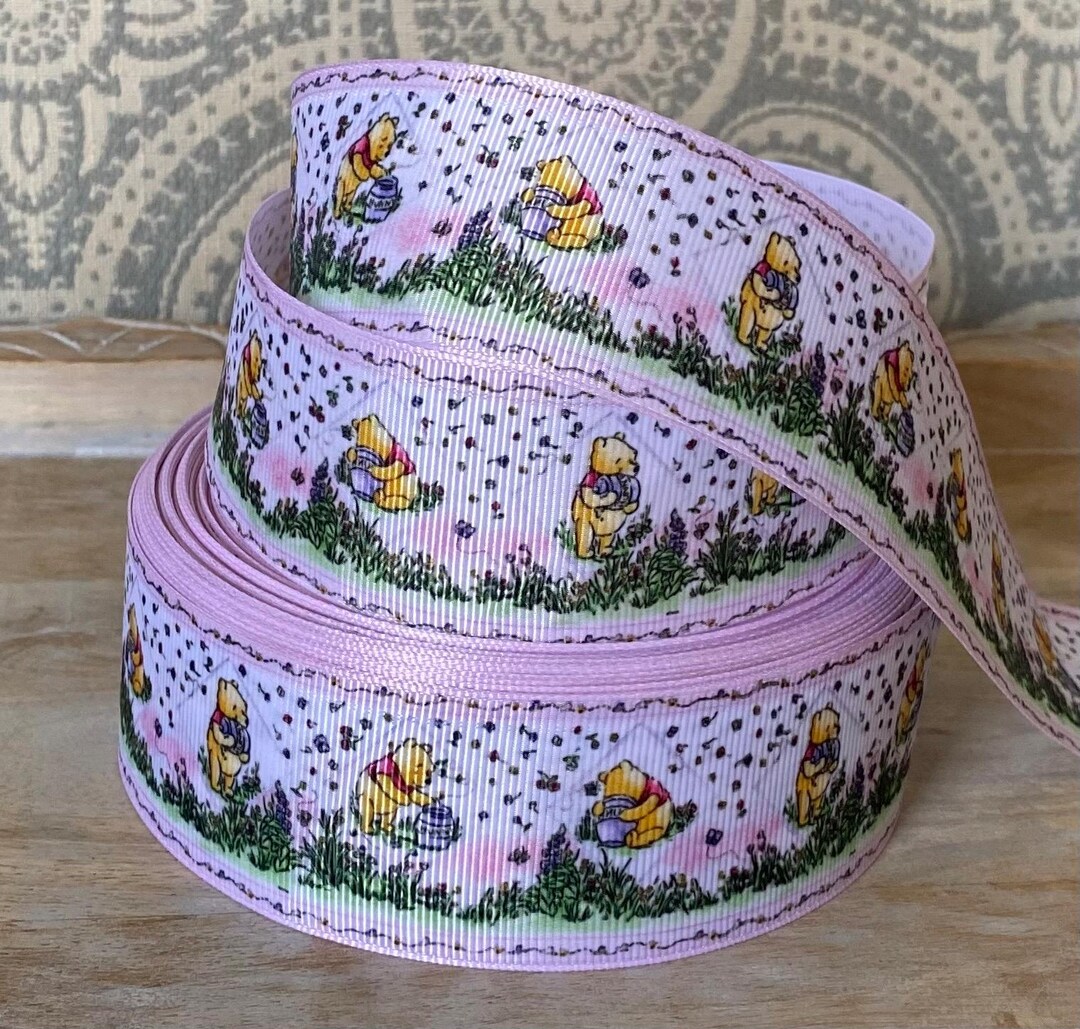 Disney Winnie the Pooh Ribbon 1, 1.5" and 2" High Quality Grosgrain ...