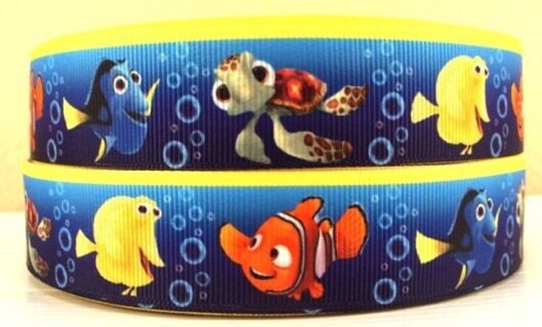 Disney Finding Nemo Ribbon 1" High Quality Grosgrain Ribbon by the Yard ...