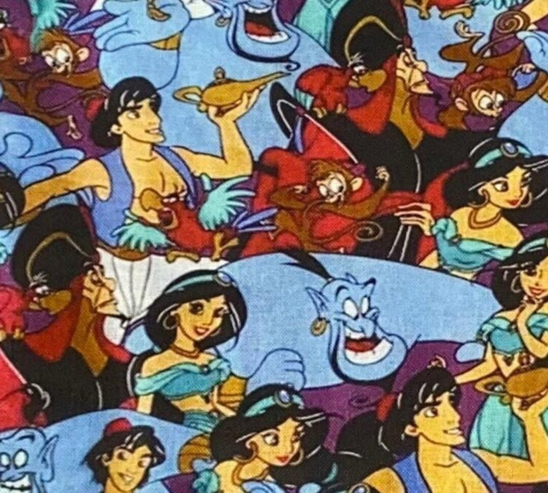 Aladdin Fabric 100% Cotton Fabric Fat Quarter Tumbler Cuts Fat Eights ...