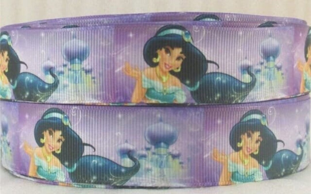 Disney Princess Jasmine Ribbon 1" High Quality Grosgrain Ribbon by the ...